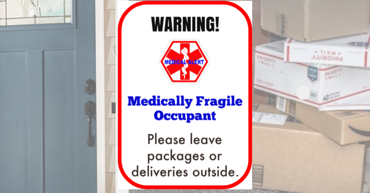 Medically Fragile Door Decal – Safety Awareness Products