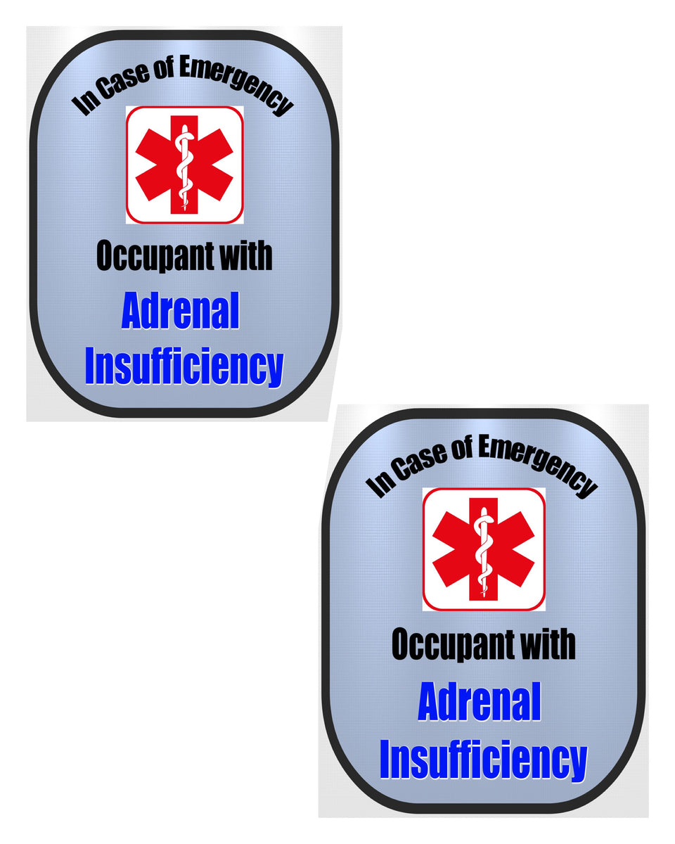 Addison’s - Adrenal Insufficiency Decal Medical Alert Safety Sticker ...
