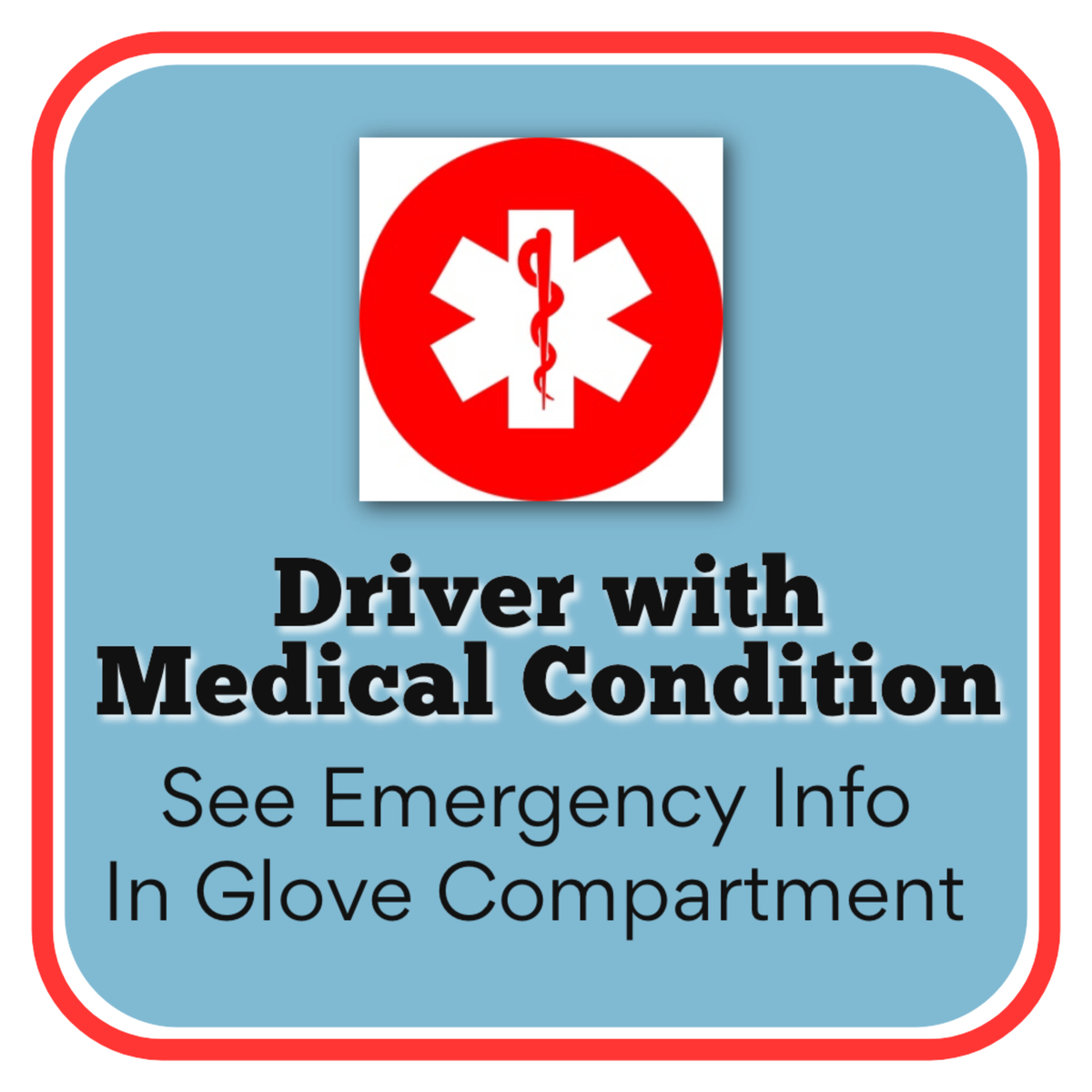Driver With Medical Condition Set Emergency Safety Set – Safety ...