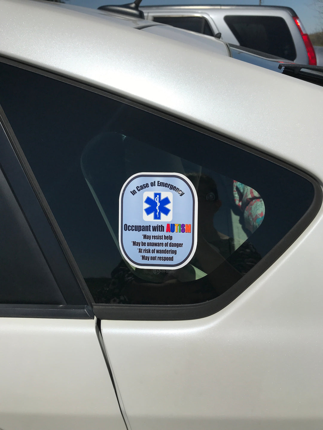AUTISM Decal Medical Alert Safety Sticker – Safety Awareness Products